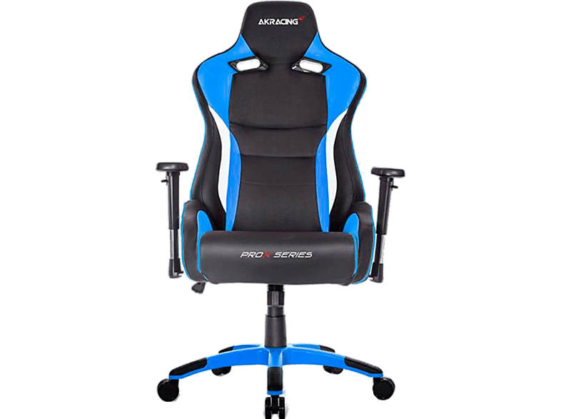 Silla gaming | AKRacing ProX, Respaldo ajustable, 150 Kg, Azul y negro
