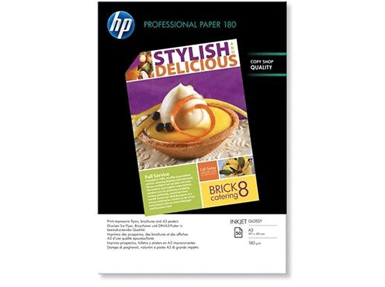 HP Superior Inkjet Paper 180 | Papel satinado - A3 (297 x 420 mm) - 180 ...