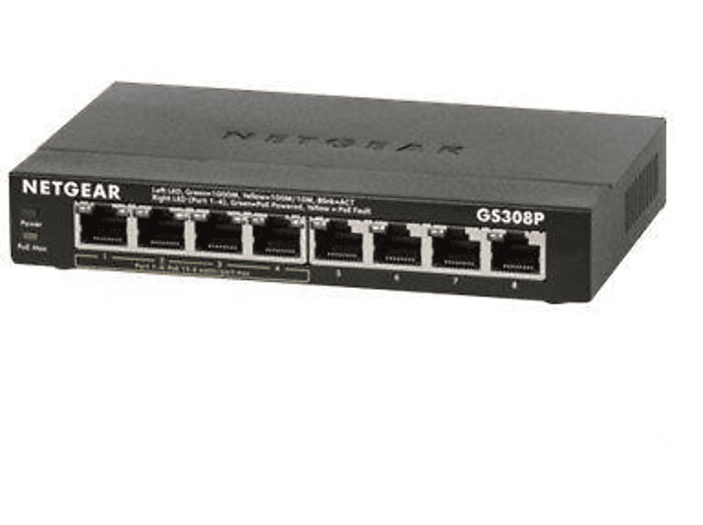 NETGEAR GS308P-100PES / 8-PORT GB POE SWITC | MediaMarkt