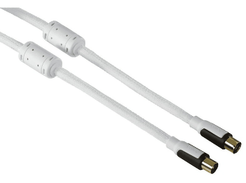 Cable de antena | Hama, 1.5m, 2xCoax, Blanco