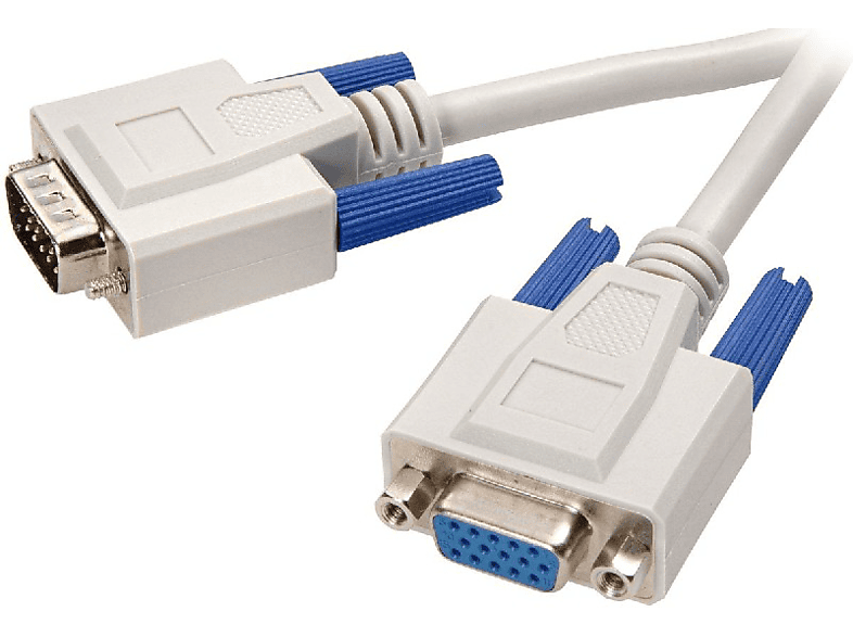 Vivanco Monitor connection extension lead, standard 1.8m VGA (D-Sub ...