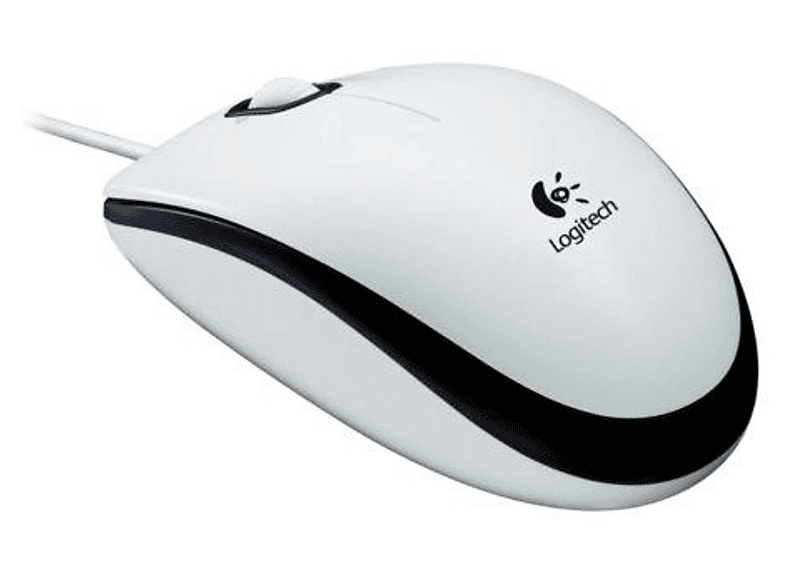 Ratón con cable | Logitech Mouse M100, de color blanco | MediaMarkt