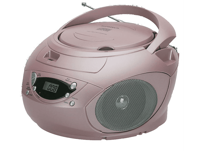 Radio CD | Sunstech CRUM 385 USB, Rosa