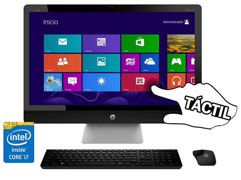 All in One | HP ENVY Recline 27-k001es, i7-4770T, 8GB RAM, NVIDIA ...