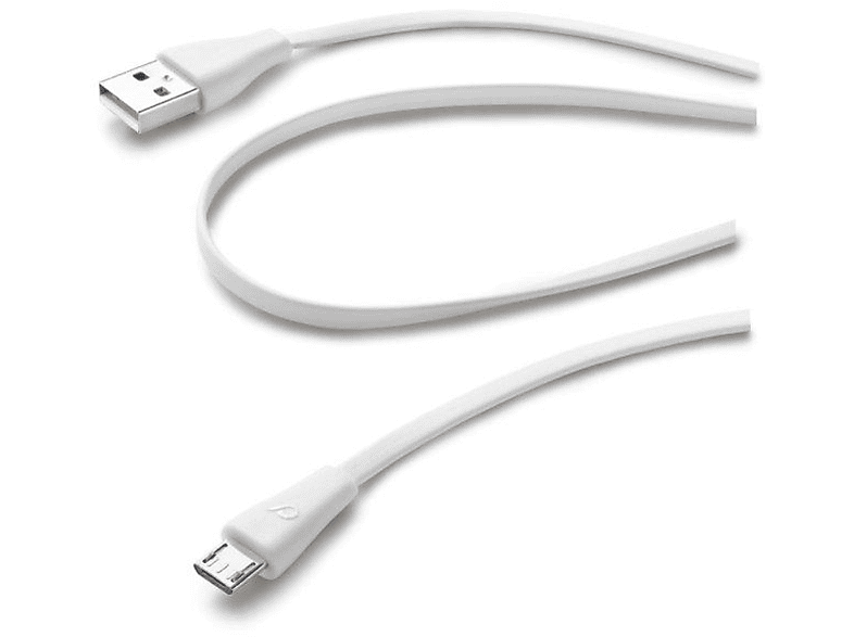 Cable USB a micro USB | CellularLine, de USB a Micro USB, blanco