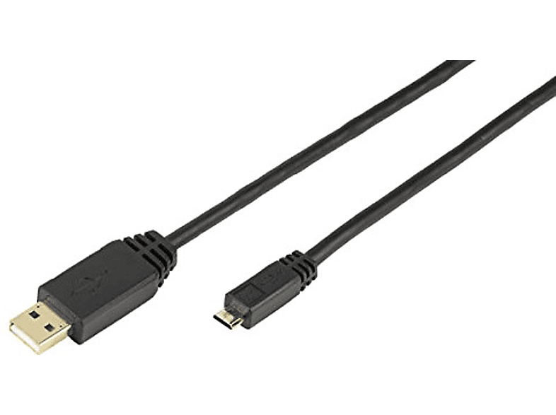 Conexion USB | Vivanco, USB A - USB B Micro, 1m, negro