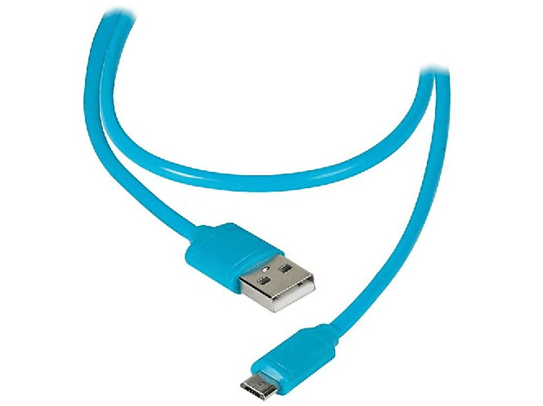 Cable USB | Vivanco, 1.2 m, USB-Micro USB, Azul