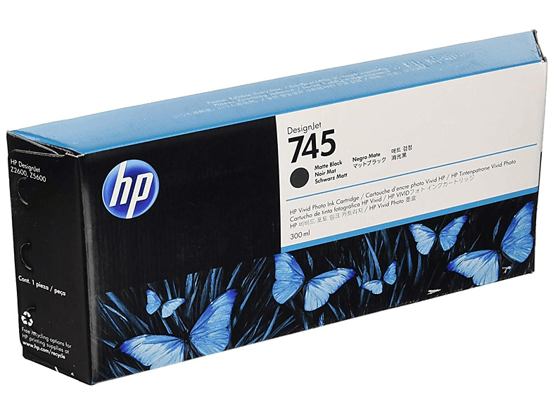 HEWLETT PACKARD F9K05A / INK/745 300-ML MATTE BLACK