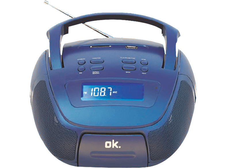 Radio | OK ORC 1060-BL, pantalla LCD, Azul | MediaMarkt