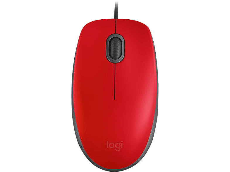 LOGITECH Muis M110 Silent Rood Muis Rood
