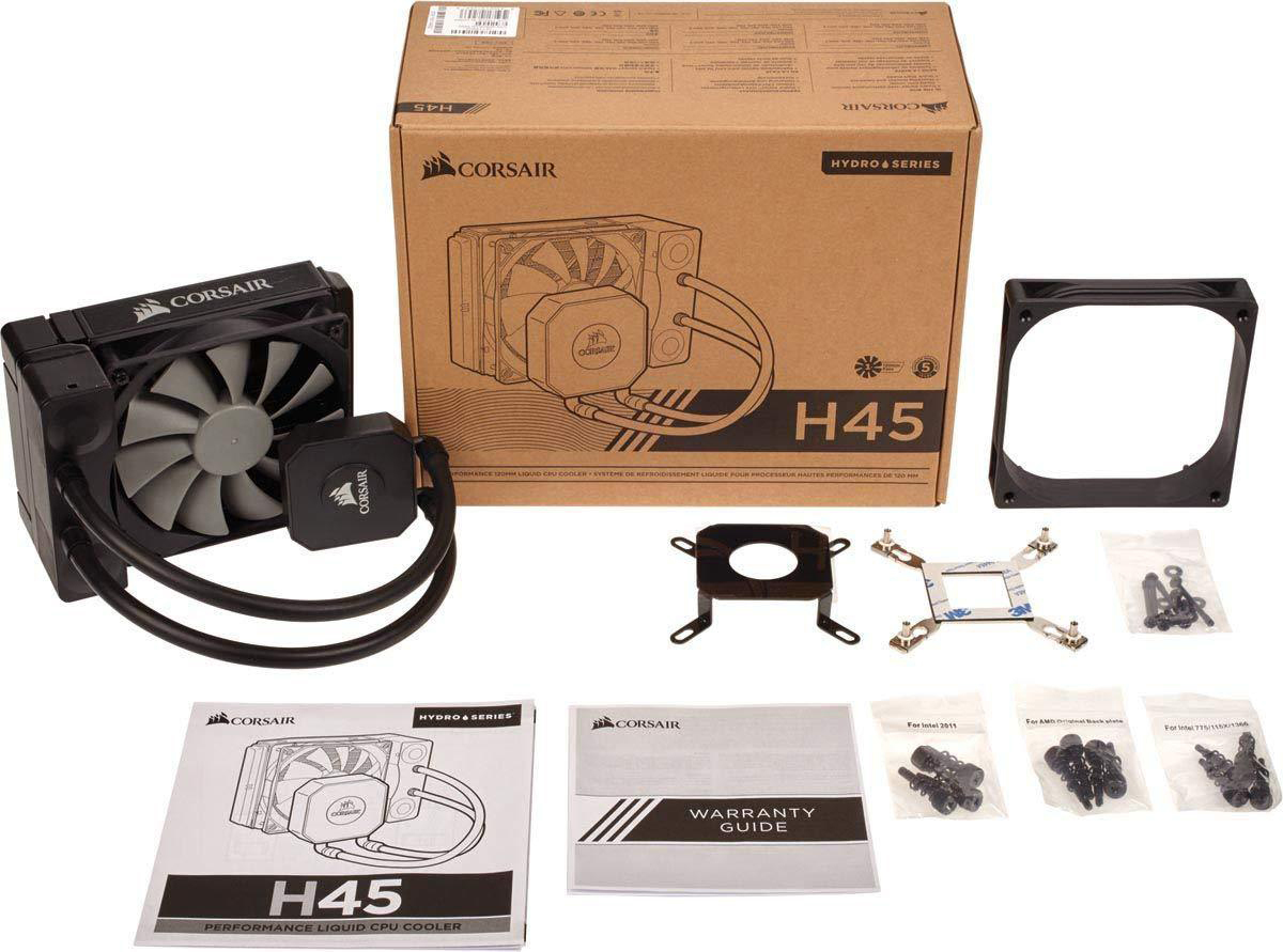 CORSAIR Hydro Series H45 Performance CPU Wasserkühlung, Schwarz CPU ...