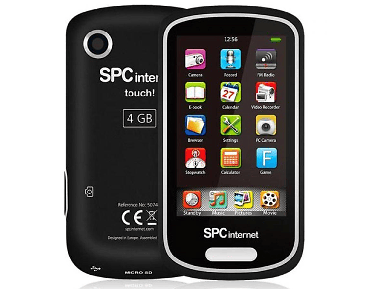 Reproductor MP5 | SCP Internet 5074 Negro, 4GB