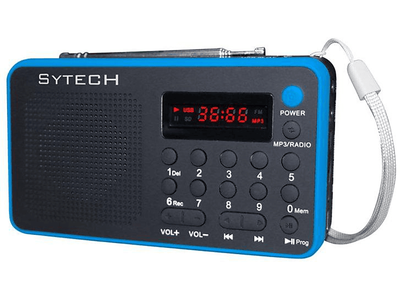 Radio portátil | Sytech SY1638 Azul, Sintonizador FM
