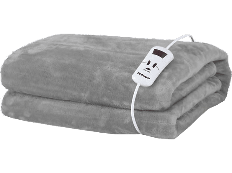 Manta eléctrica | Orbegozo MAH 1700, Pantalla LED, 150 W, 100x170 cm, Gris