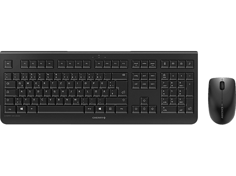 CHERRY Tastatur + Maus DW 3000 Desktop Set, kabellos, schwarz (JD ...