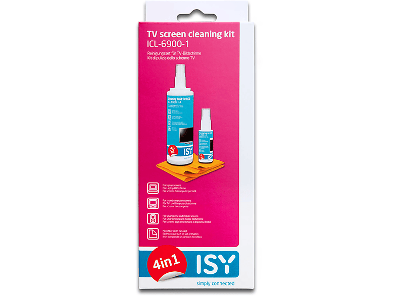 ISY ICL-6900 TV Cleaning Kit 4 in 1 Schoonmaakset kopen? | MediaMarkt