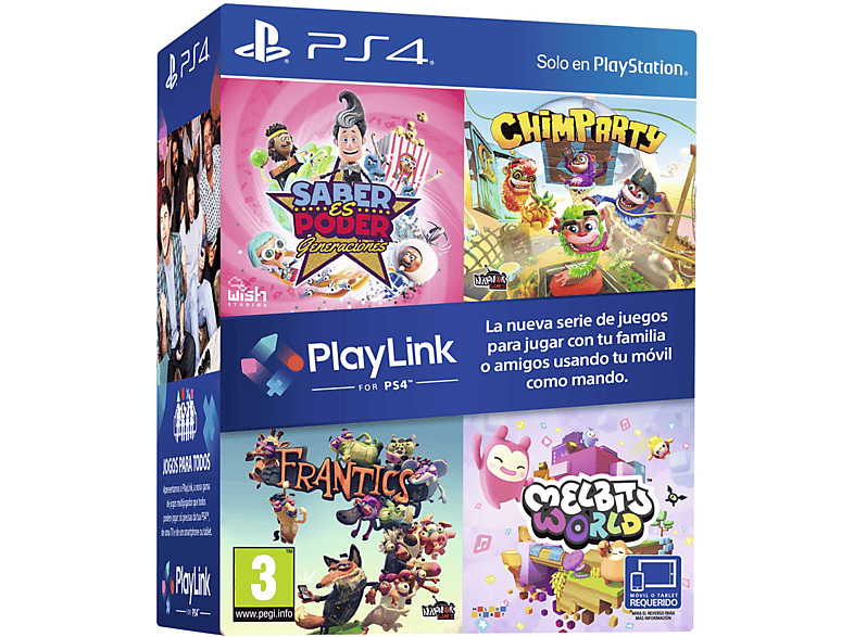 PS4 Pack Frantics + Saber es Poder Generaciones + Chimparty + Melbits ...