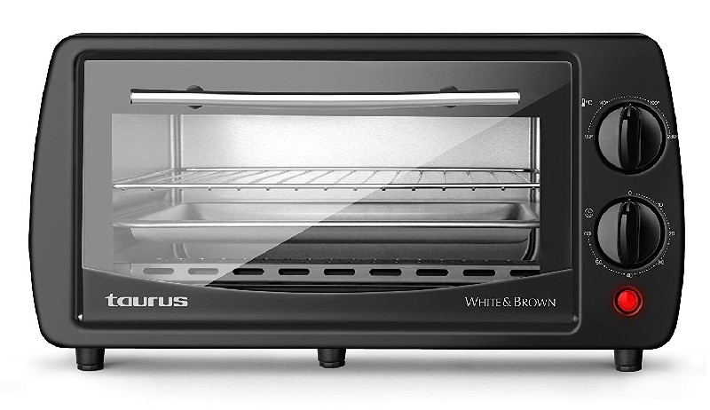 Mini horno | Taurus 971.342 Horizon 9, 800W, Capacidad 9L, Negro