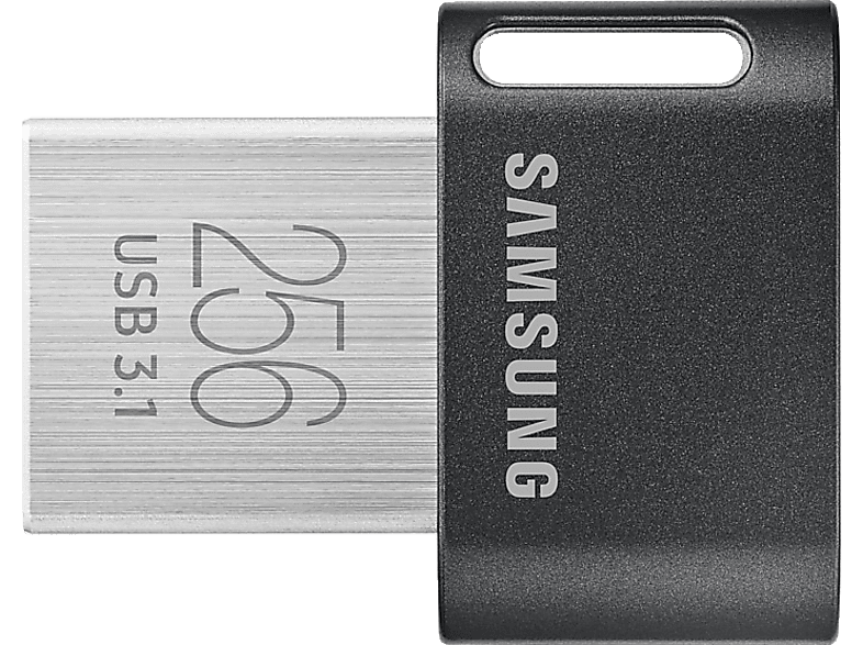 SAMSUNG Flash Drive FIT Plus USB-Stick, 256 GB, 300 MB/s, Schwar/Silber ...