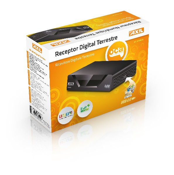 Receptor TDT | Axil RT 140 U, USB, Euroconector, DVB-T2 (TDT2) | MediaMarkt
