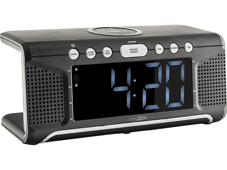 Radio-Uhr CALIBER HCG008Q Radio-Uhr, FM, FM, Schwarz FM | MediaMarkt