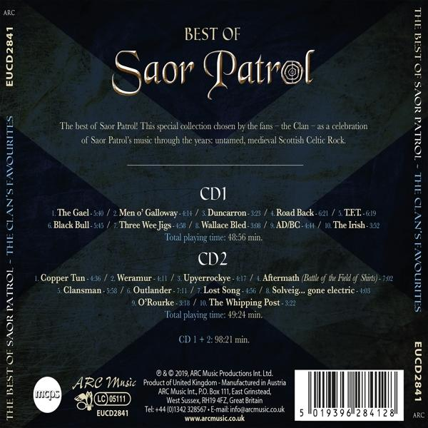 Soar Patrol | Best of Saor Patrol - The Clan's Favourites - (CD) Soar ...