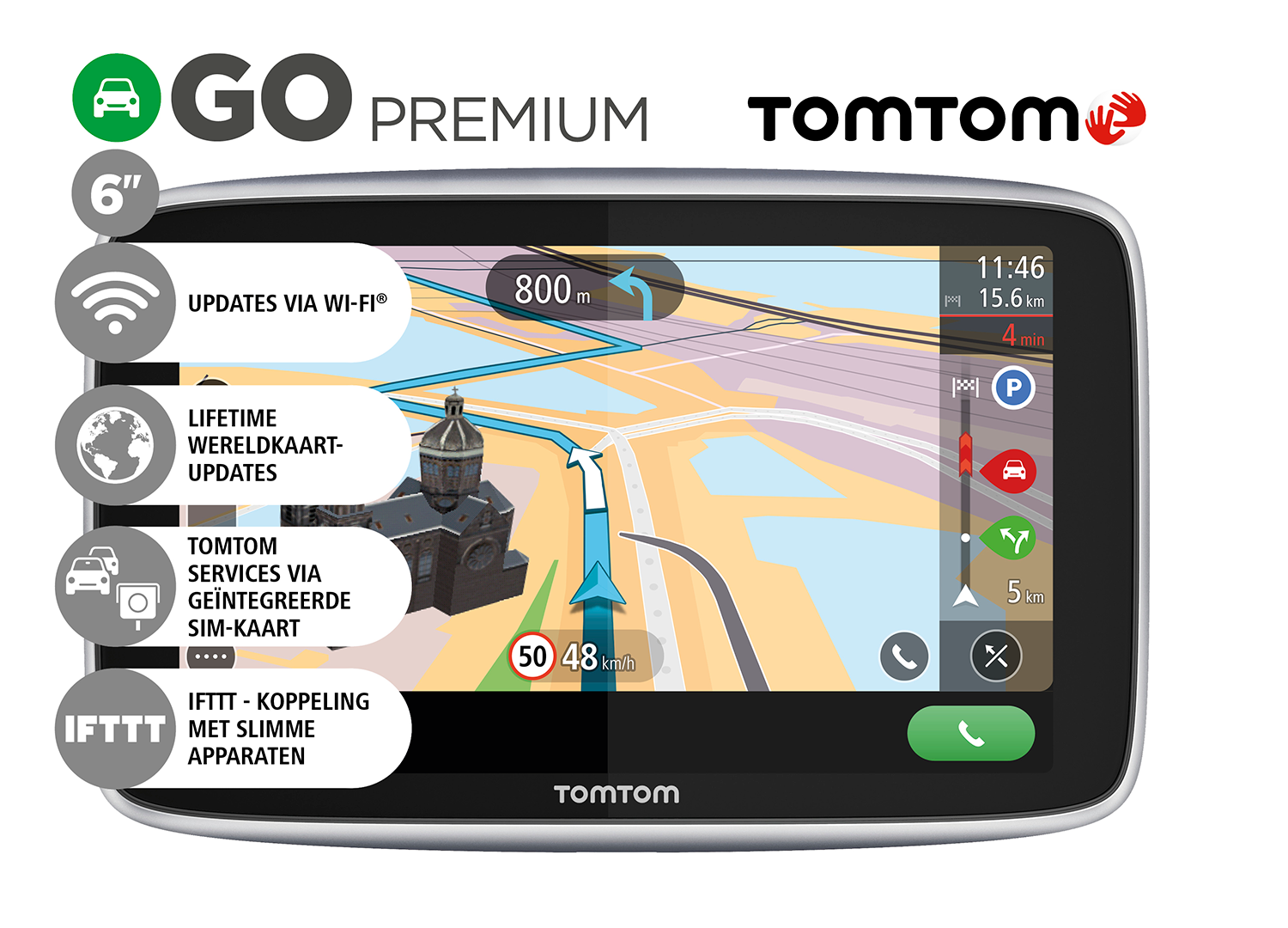 TOMTOM Go Premium Wereld | 6 inch | MediaMarkt