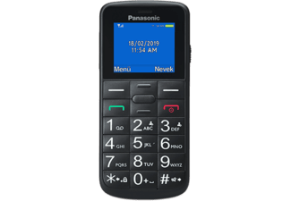 PANASONIC KX-TU110EXB SingelSIM fekete nyomógombos kártyafüggetlen mobiltelefon - MediaMarkt ...