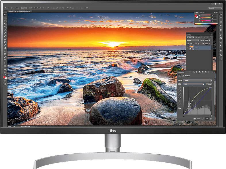 Monitor LG 27UL850-W.AEU 27 Zoll UHD 4K UHD Monitor 5 ms Reaktionszeit ...