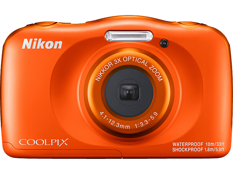 NIKON W 150 Digitalkamera Orange, 3 fach opt. Zoom, LCD-TFT | SATURN