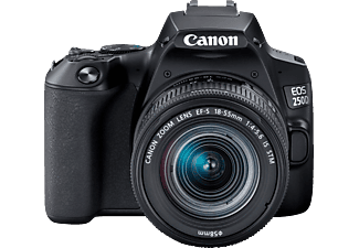CANON EOS 250D Kit Spiegelreflexkamera, 24.1 Megapixel, 4K, Full HD, HD ...
