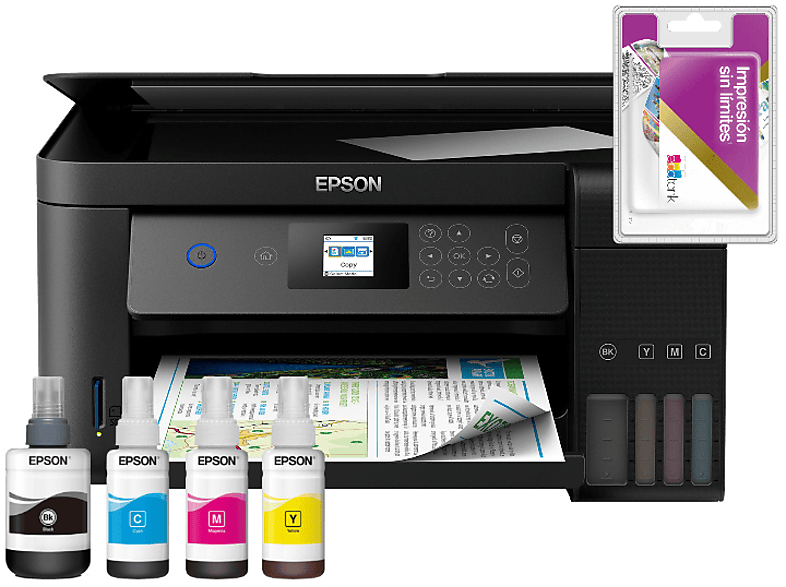 Impresora multifunción | Epson EcoTank ET2750 + Tarjeta de Impresión ...