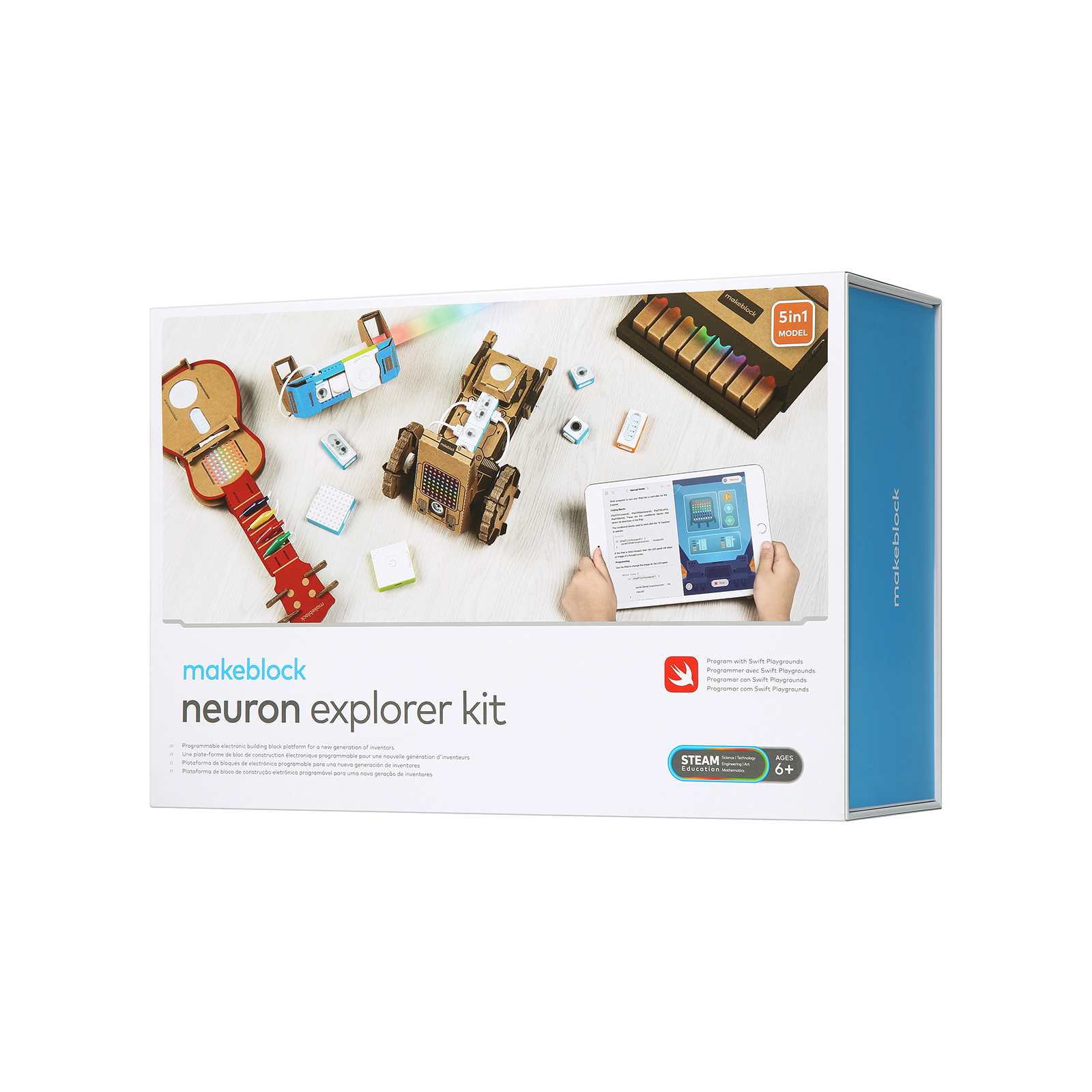 MAKEBLOCK Neuron Explorer Kit Steam/Mint Educational Toys, Mehrfarbig Steam/Mint Educational ...