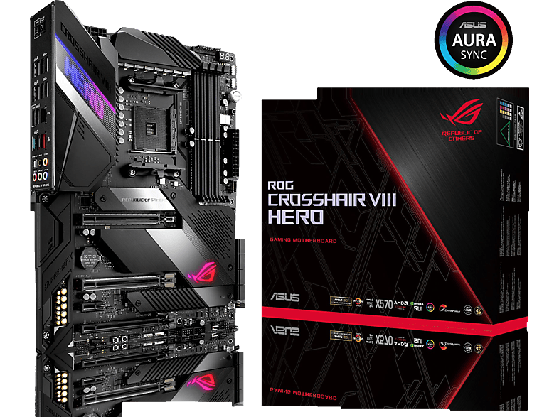 ASUS ROG Crosshair VIII Hero Mainboard Mehrfarbig ATX Mainboards ...