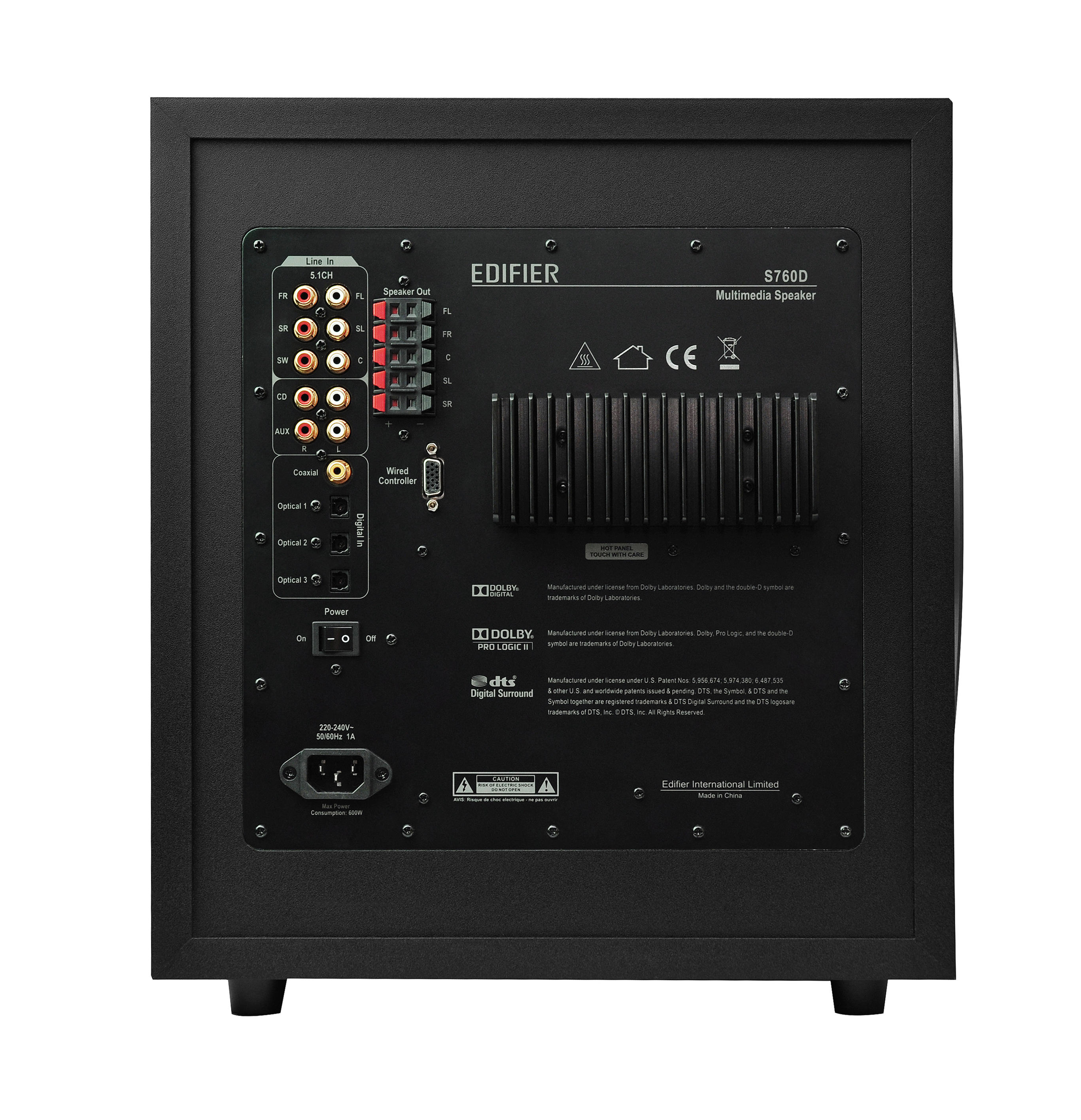 EDIFIER S760D 5.1 Surround Heimkinosystem (Aktives 5.1 Heimkinosystem ...