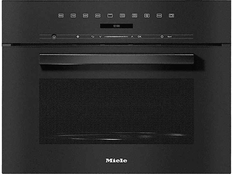 MIELE M7244TC Mikrowelle (900 Watt, Einbaugerät, 46 l, Obsidianschwarz ...