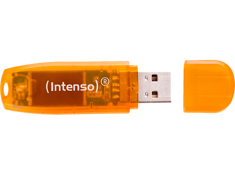 INTENSO Rainbow Line USB-Stick, 64 GB, 28 MB/s, Orange USB-Stick kaufen ...