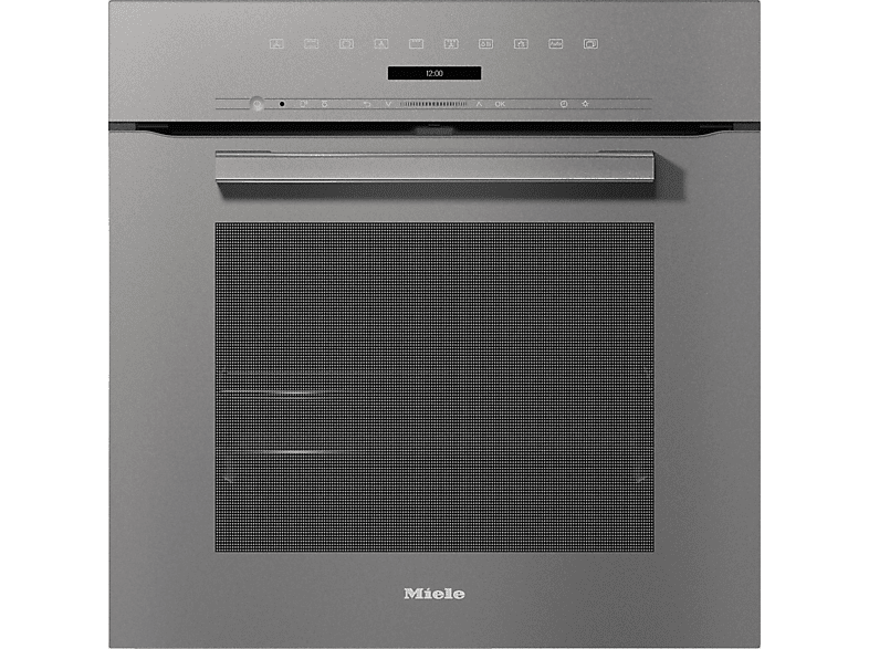 MIELE Pyrolyse Backofen A+ H7264BP Grau GRGR 230/50 Backofen (76 l ...