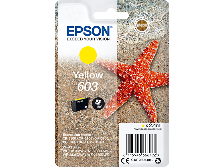 EPSON 603 yellow blis kopen? | MediaMarkt