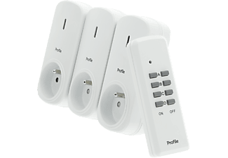 PROFILE Prises RF avec télécommande 1000W (3 pièces) (157079)