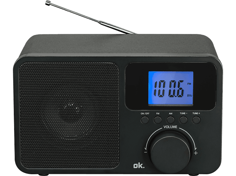 Radio | OK OWR 230-B, AM/FM, 2,5 W, Negro
