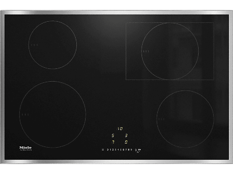 Encimera | Miele KM 7210 FR, Eléctrica, Inducción, 4 zonas, 29 cm, Negro